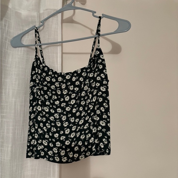 Reformation | Tops | Reformation Green And White Ruched Crop Camisole ...